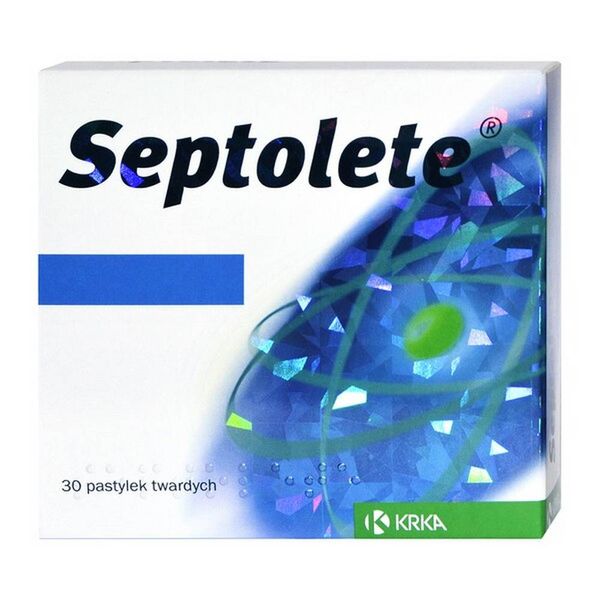 Septolete 1 mg, pastylki twarde 30 sztuk | Apteka Gemini