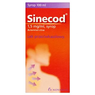 Sinecod 1,5 mg/ ml, syrop, 100 ml - cena | Gemini
