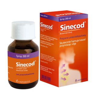 Sinecod 1,5 mg/ ml, syrop, 200 ml - cena | Gemini