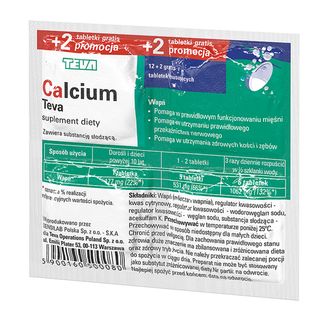 Calcium Teva, 14 tabletek musujących - cena | Gemini