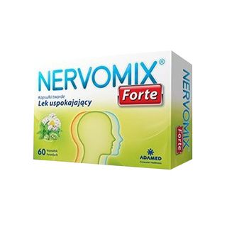 Nervomix Forte 210 mg + 52,5 mg + 52,5 mg + 35 mg, 60 kapsułek twardych ...