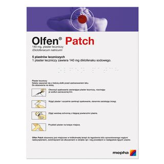 Olfen Patch 140 mg, plastry lecznicze, 5 sztuk - cena | Gemini