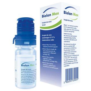 Biolan Max, krople do oczu, 10 ml - cena | Gemini