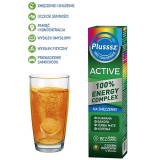 Plusssz Active 100% Energy Complex, 20 tabletek musujących - cena | Gemini