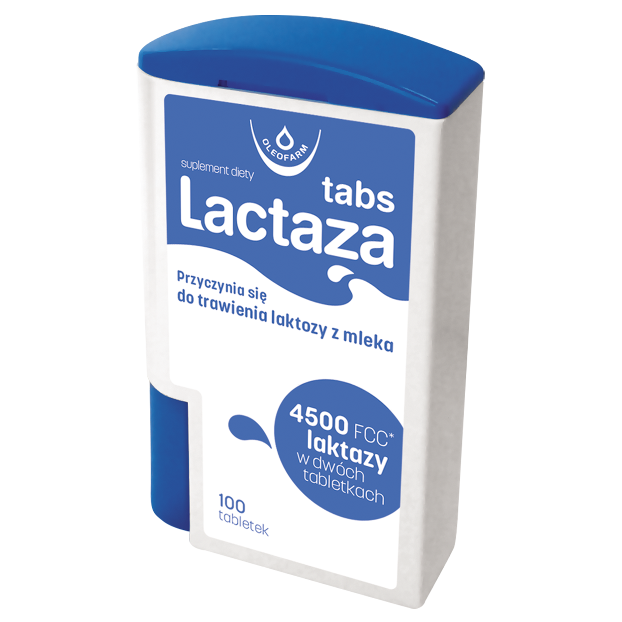 Lactocontrol, enzym laktaza 4500 FFC, poprawa trawienia laktozy z mleka ...