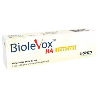 Biovico, Biolevox HA Tendon, żel dostawowy, 2 ml x 1 ampułkostrzykawka ...