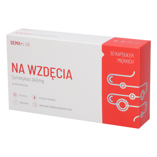 SEMA Lab Na wzdęcia 240 mg, 30 kapsułek miękkich - cena | Gemini