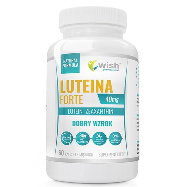 Wish Luteina Forte 40 mg, 60 kapsułek - cena | Apteka Internetowa Gemini