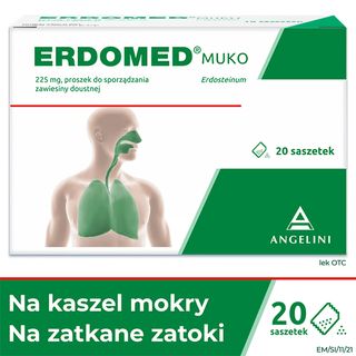 Erdomed Muko 225 mg, saszetki 20 sztuk | Gemini
