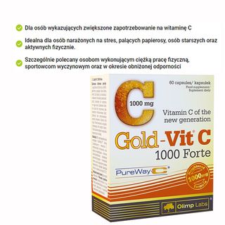 Olimp Gold-Vit C 1000 Forte, 60 kapsułek, Olimp Laboratories - cena ...