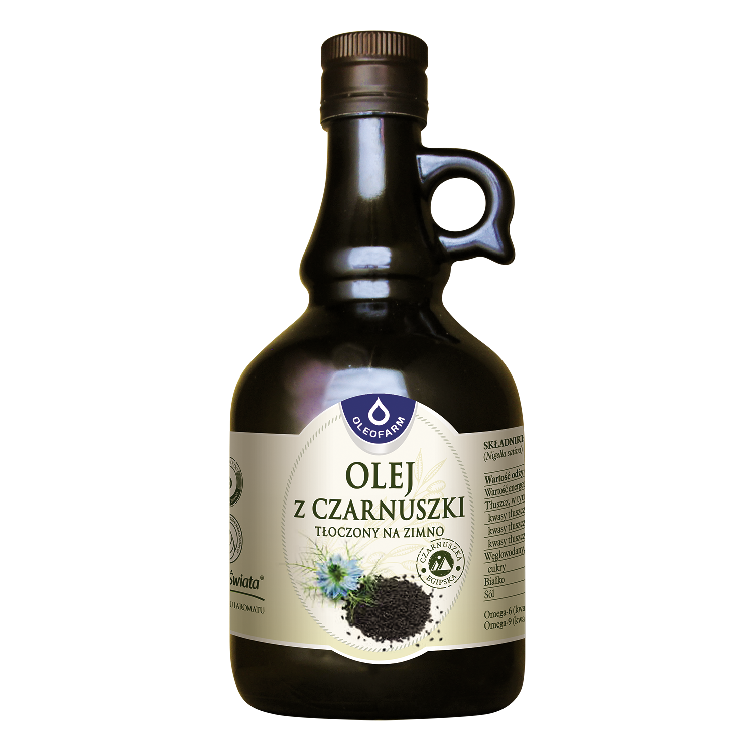 OlVita Olej z czarnuszki zimnotłoczony, nieoczyszczony, 500 ml - cena | Gemini