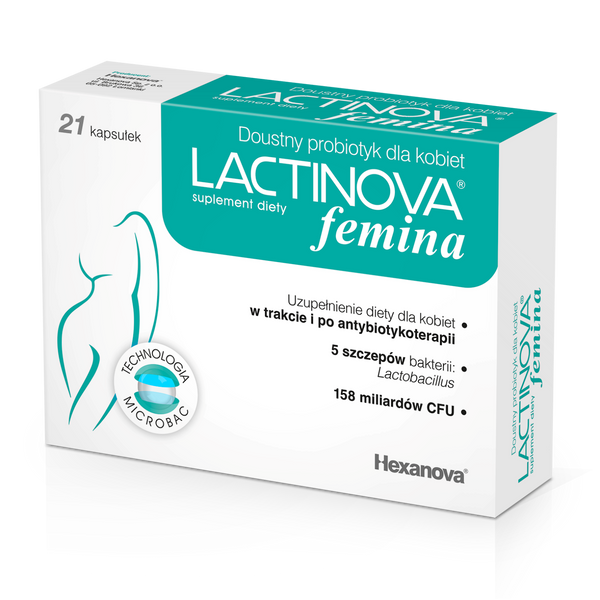 Lactinova femina, 21 kapsułek - cena | Apteka Internetowa Gemini